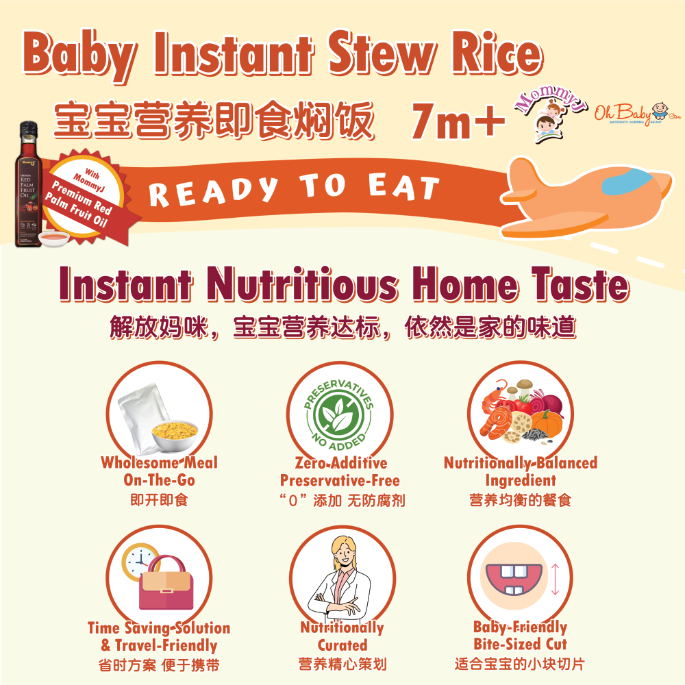 MommyJ Instant Stew Rice 7month+ 120g x 2pk (HALAL) | Shopee Malaysia