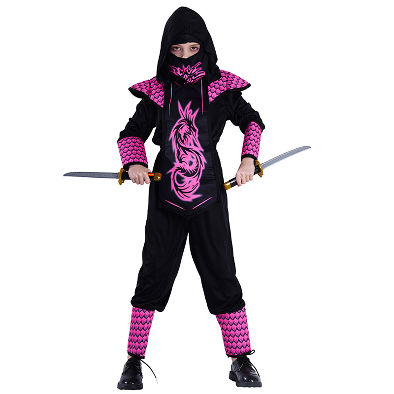 MYLITTLELASS Children Girl Dragon Up Ninja Costume for Kids Samurai ...