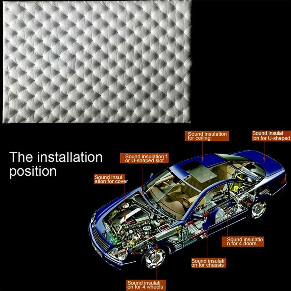3M WHITE COTTON CAR SOUND PROOF MAT 80CM x 50CM SOUNDPROOF SPONGE/HEAT ...