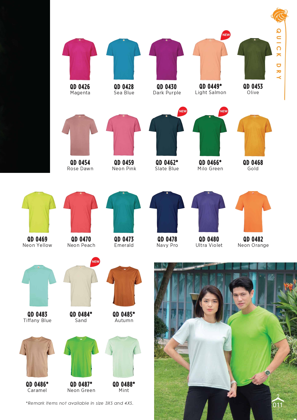 Plus Size QD04 orensport Baju Jersey microfiber short sleeve shirt ...