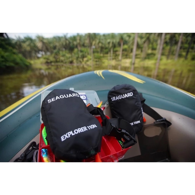 SEAGUARD Auto / Manual Inflatable Vest Belt Waist Life Jacket Orca 110N ...