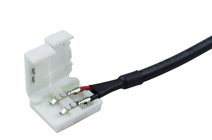 2Pin LED Strip Light Connector 8mm To DC Female Connector Solderless ...