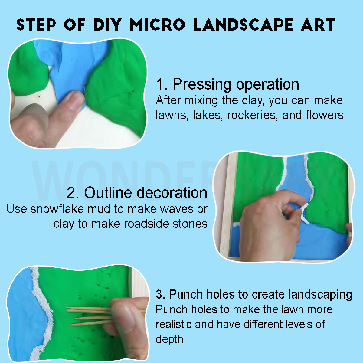 DIY Micro Landscape ART 3D Handcraft Kids Children Framing Frame ...