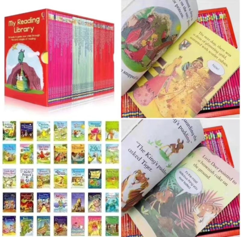 Usborne Reading Library Level 1,2,3,4 Early Learner English Story Books ...