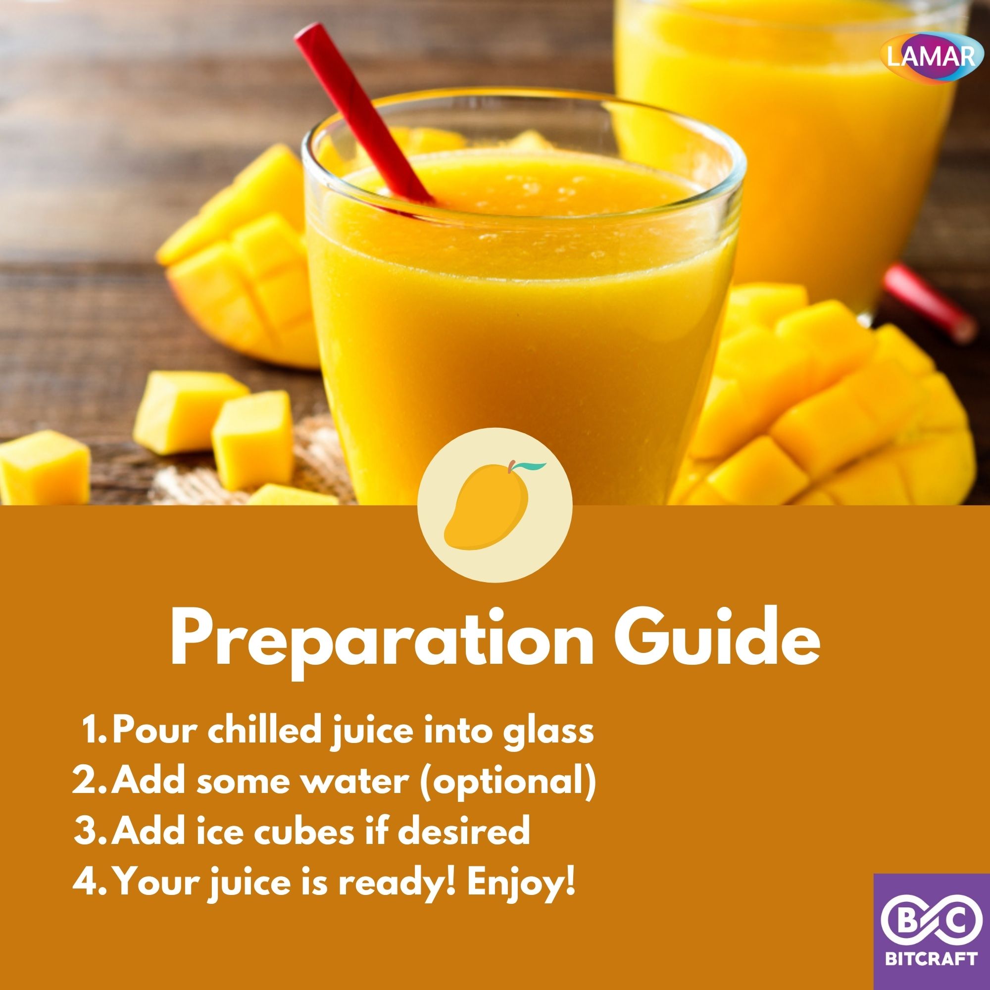 LAMAR 100% Egyptian Mango Juice Blend 1L No Sugar Fruit Imported From ...