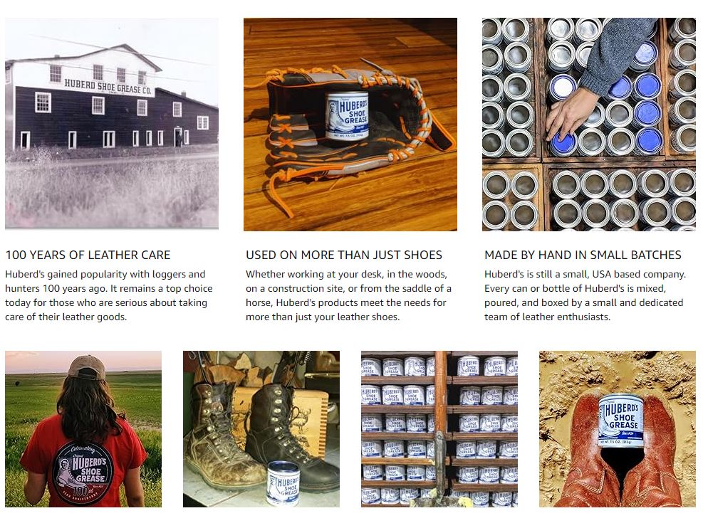 Huberd’s Shoe Grease (213g) - Leather conditioner and waterproofer ...