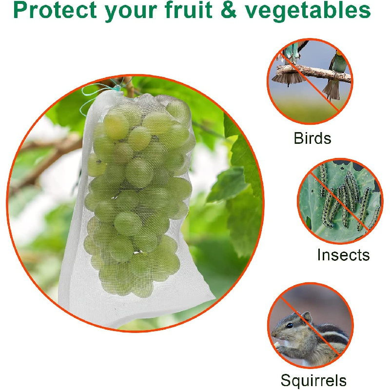 ITOOL Nylon Mesh Bag Fruit Net Bag Vegetable Storage Bag Reusable for ...