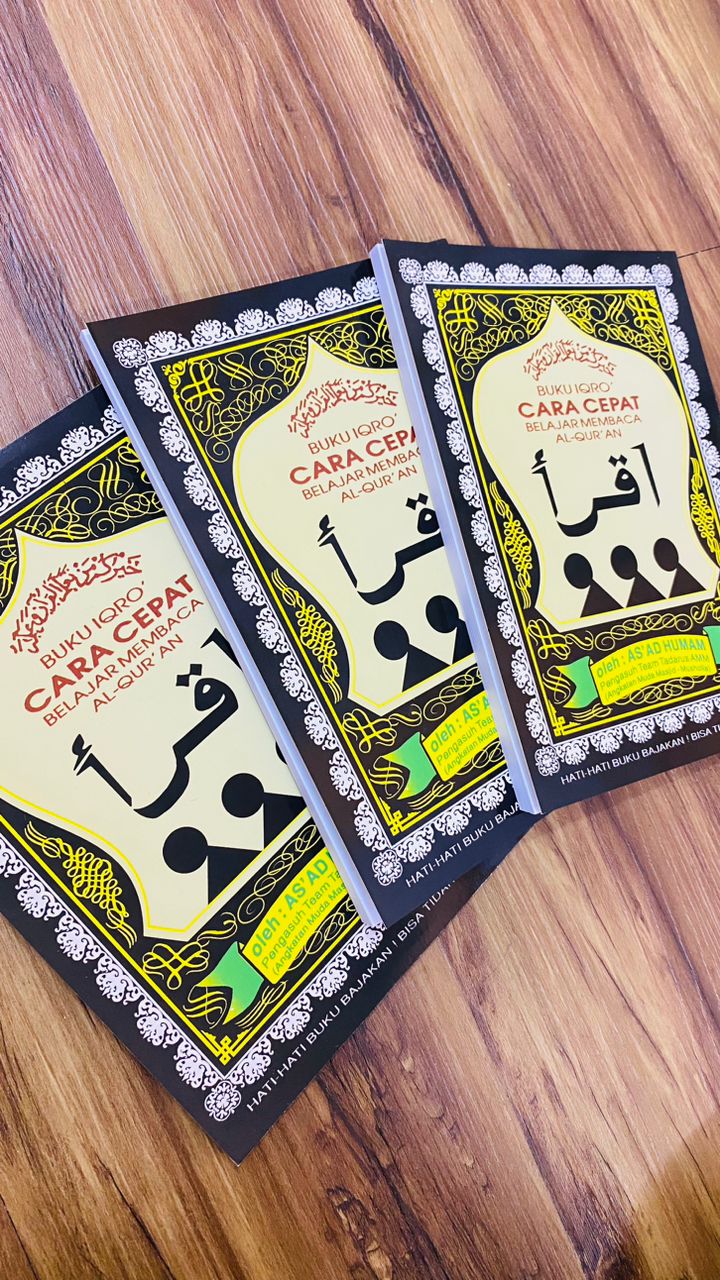 IQRA' HITAM Edisi Lengkap 1-6: Cara Cepat Belajar Membaca Al-Quran ...