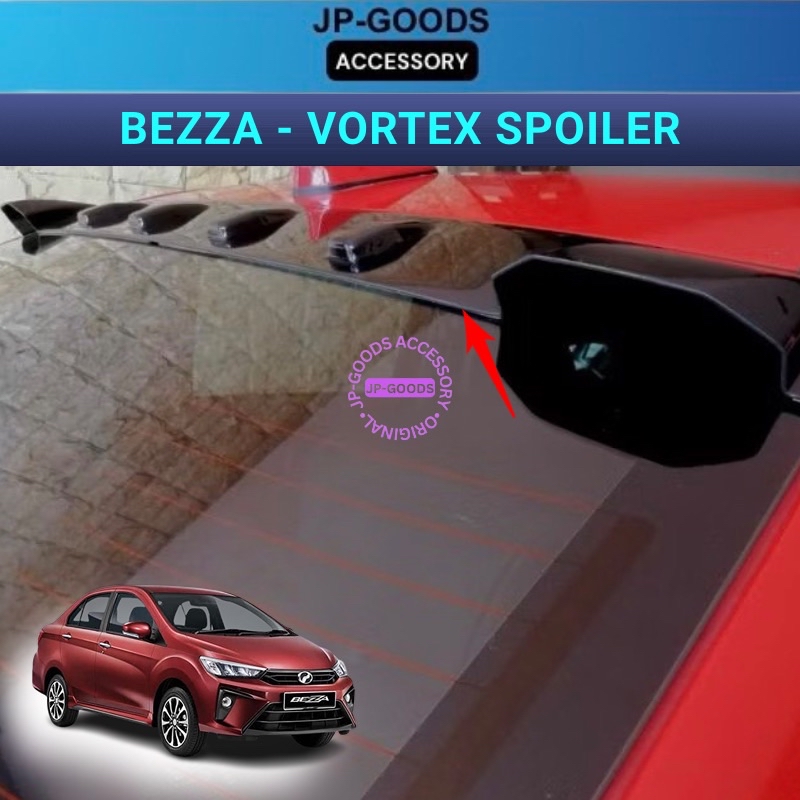 Perodua Bezza 2016 - 2024 Rear Spoiler Vortex Style Windscreen Glass ...
