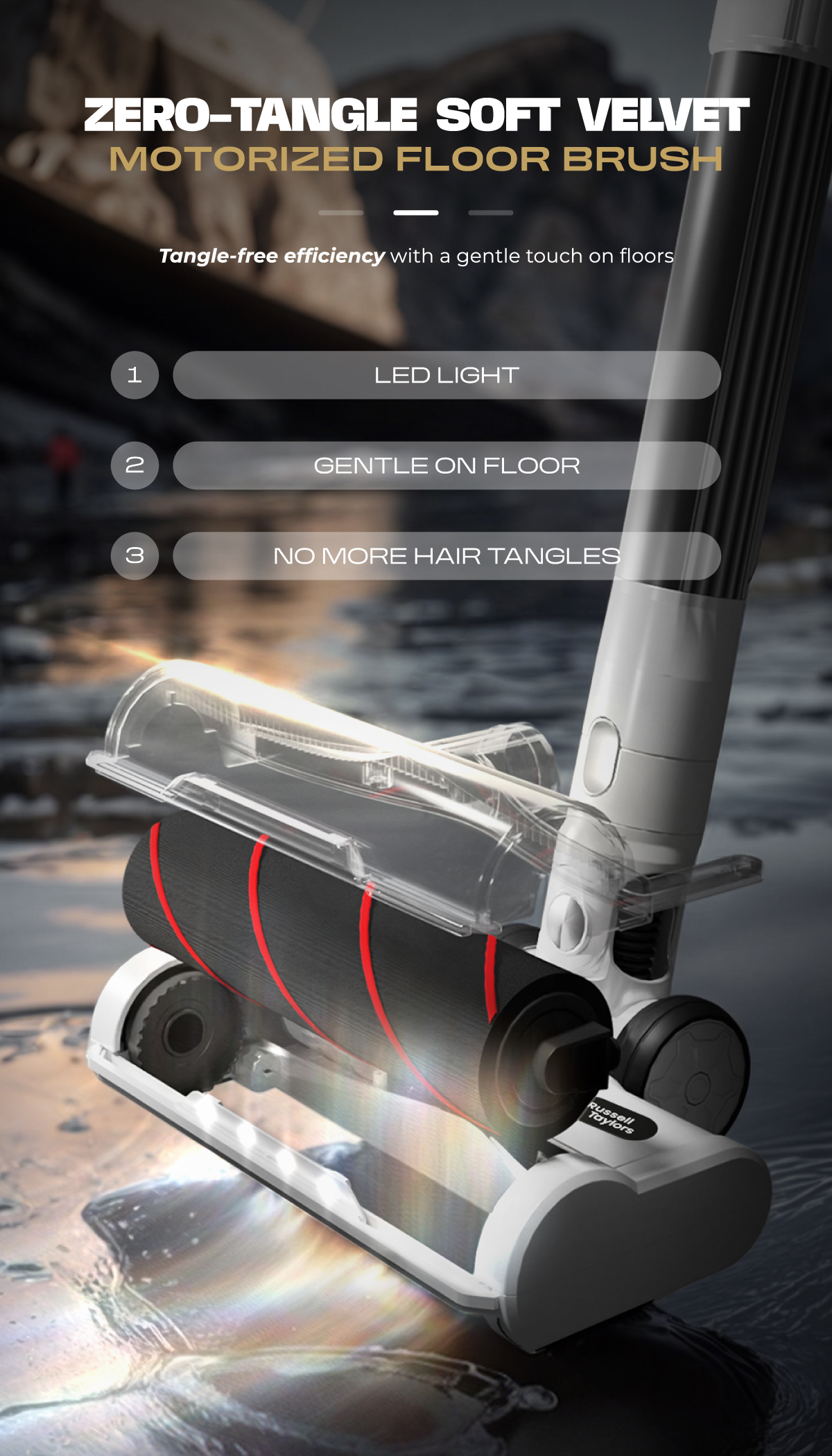 Russell Taylors Dust-Zero Self-Empty Cordless Vacuum Cleaner Vakum ...