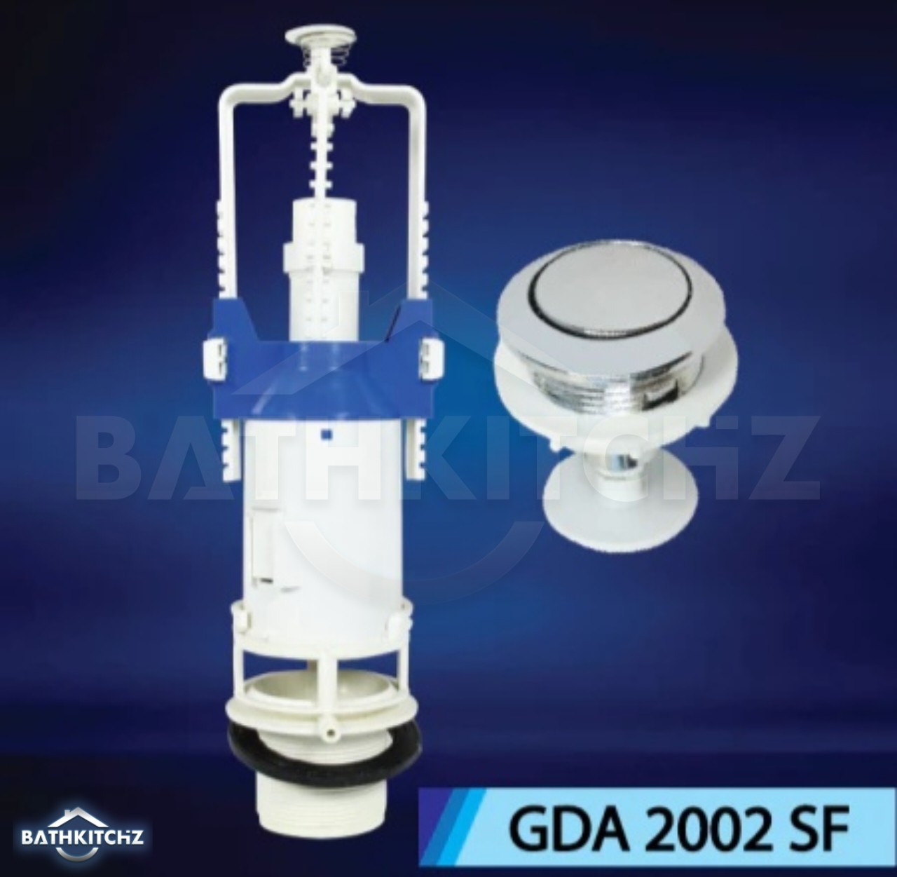 Goldolphin Toilet Flush Set Lever Press Handle Outlet Valve Toilet Bowl ...