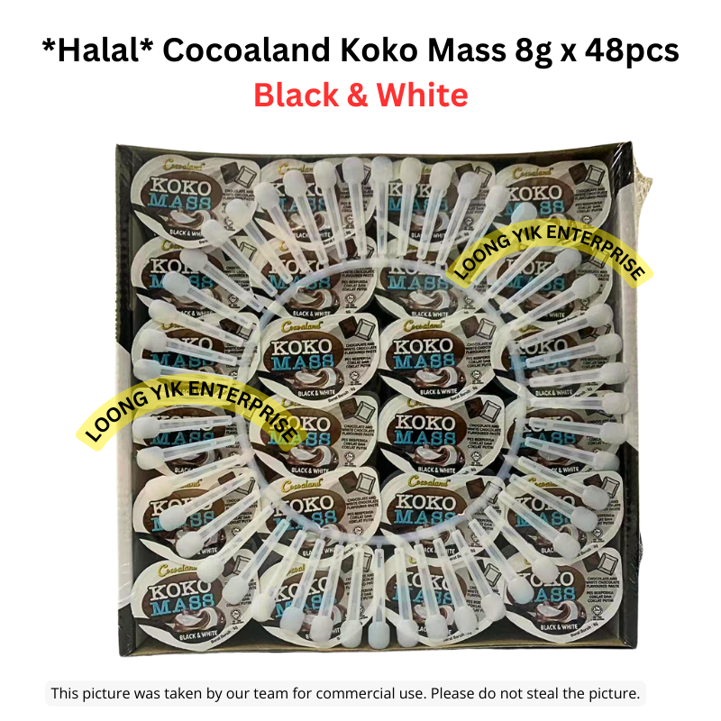 *Halal* Cocoaland Koko Mass 8g x 48pcs (Black & White / Chocolate ...