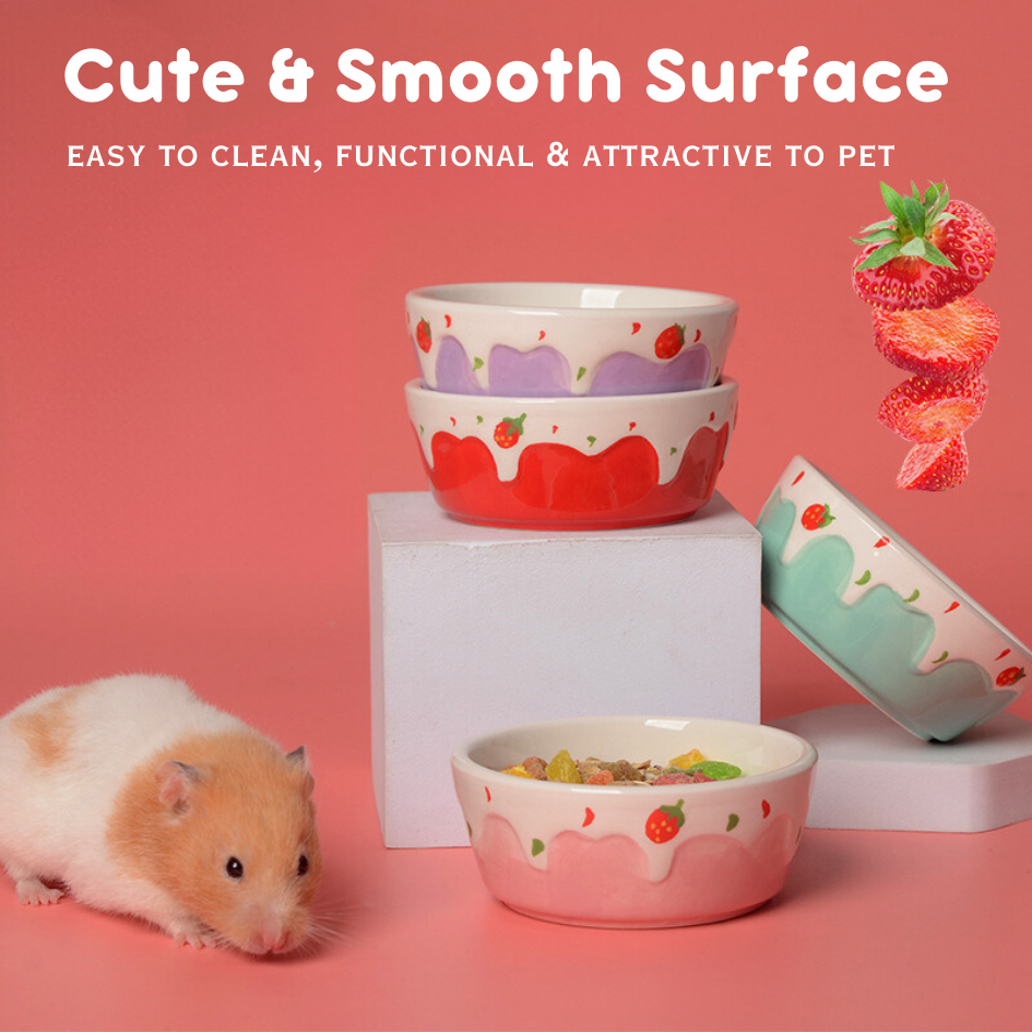 Hamster food bowl small pet feeder food dish hamster food feeder small ...