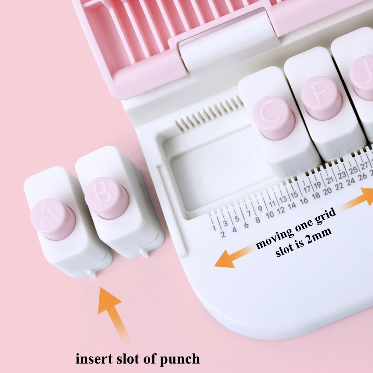 Creative Manual Word Hole Punch Board Alphabet Letters Numeric DIY ...