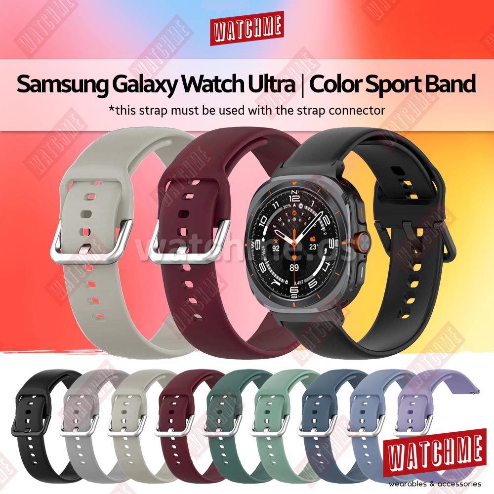 Samsung Galaxy Watch Ultra Strap, Color Sport Band Style 22mm, 17 Color ...