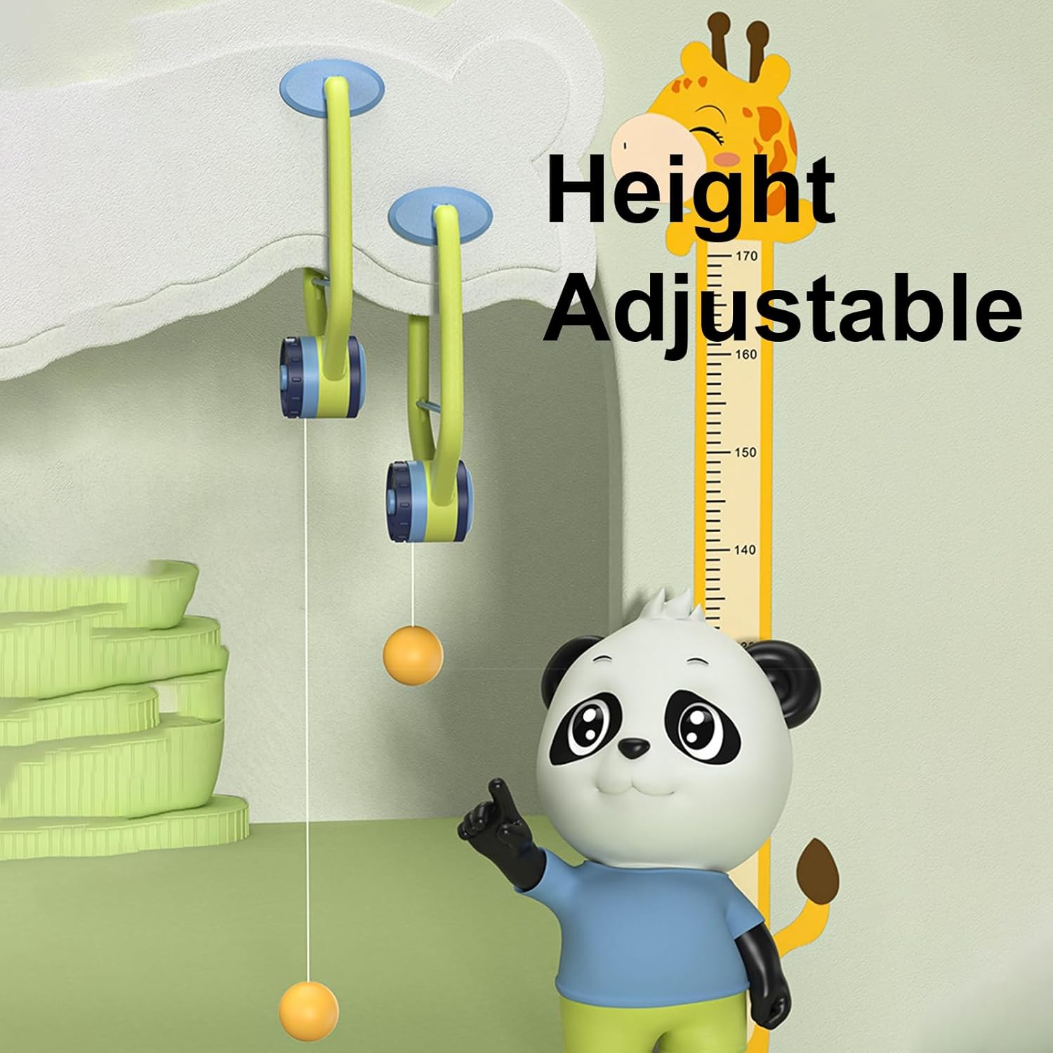 Parent-child Exercise Hanging Table Tennis Trainer Portable Set Door ...