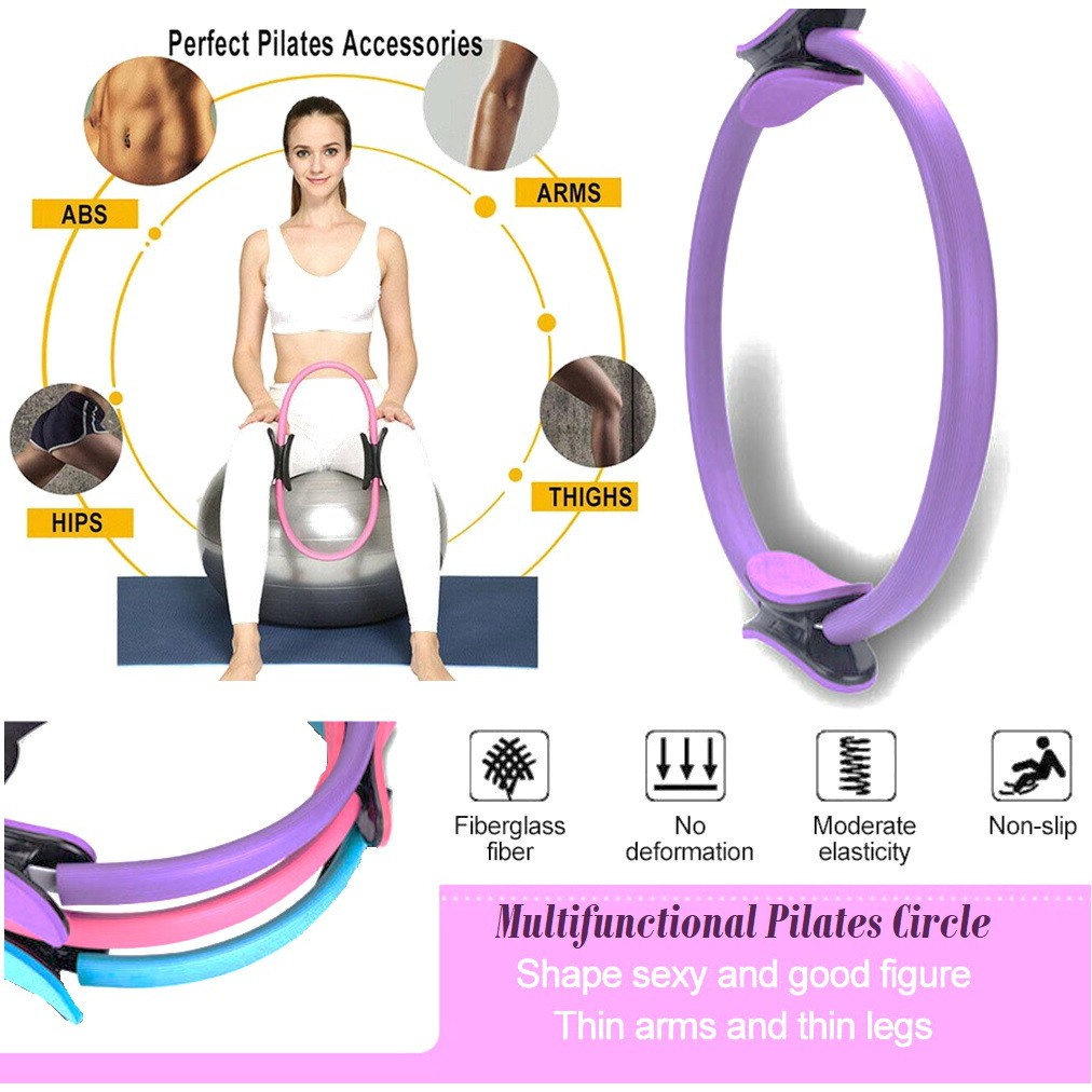 Pilates Ring Full Body Exercise Equipment Yoga Wheel Yoga Circle Yoga ...