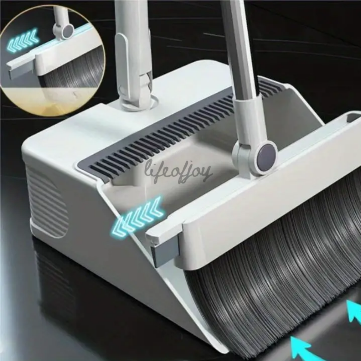 4 in 1 Foldable Broom Dustpan Set 2 in 1 Broom Set Water Wiper Penyapu dan Penyodok Set Lantai ...