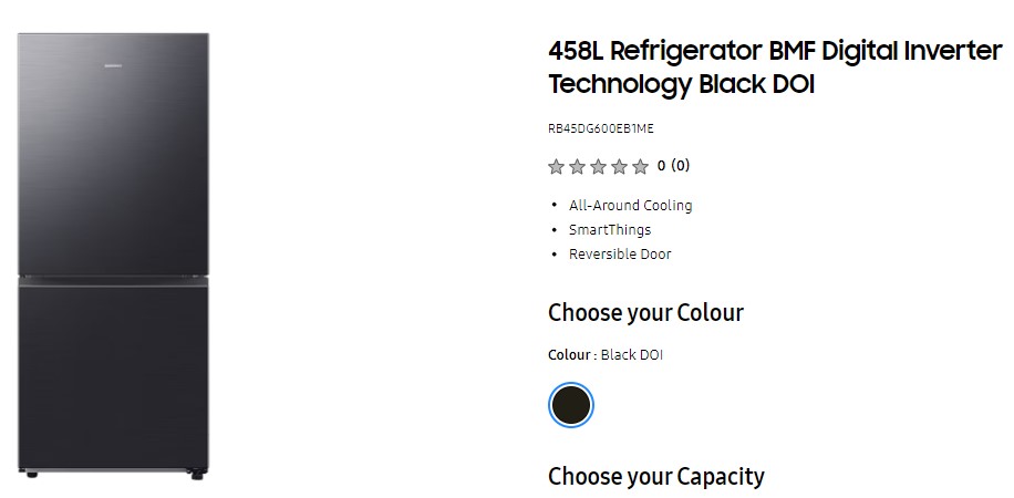 Samsung 458L Digital Inverter Refrigerator RB45DG600EB1ME - Bottom ...