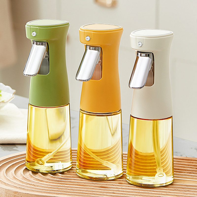 𝗔𝗡𝗧𝗜 𝗗𝗥𝗜𝗣 》Glass Oil Sprayer Bottle 240ml Olive Oils Soy Sauce ...