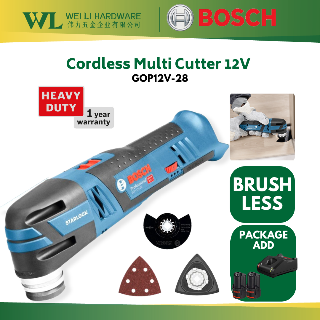 Bosch GOP12V-28 Cordless Multi Cutter 12V /Multi Cutter Battery ...