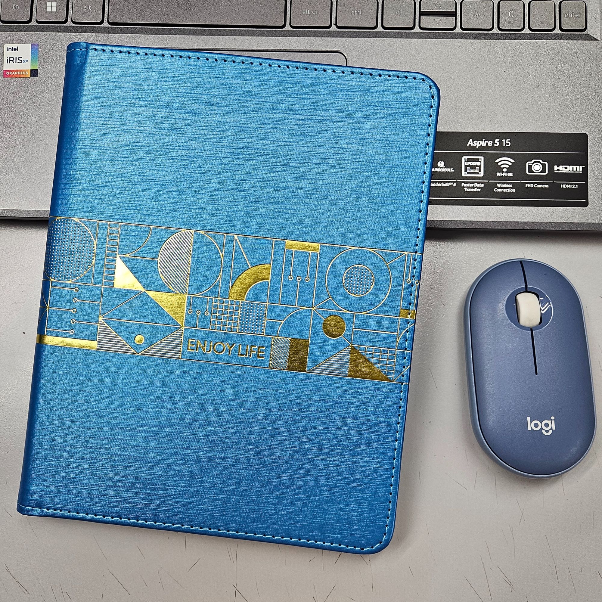 2025 Diary Planner A5 PU Leather W1003 Wire O Monthly Planner Notebook ...