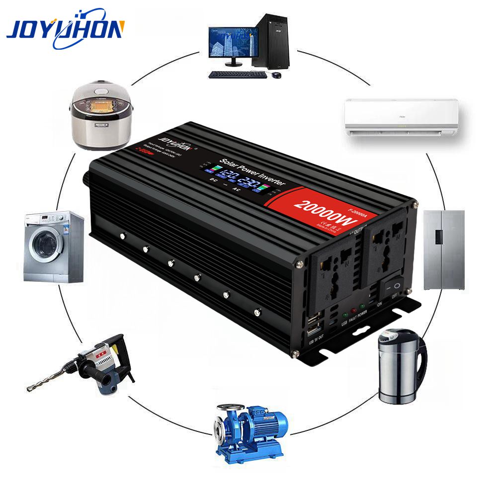 JOYUHON 20000W Pure Sine Wave Inverter DC 12V to AC 220V Power ...