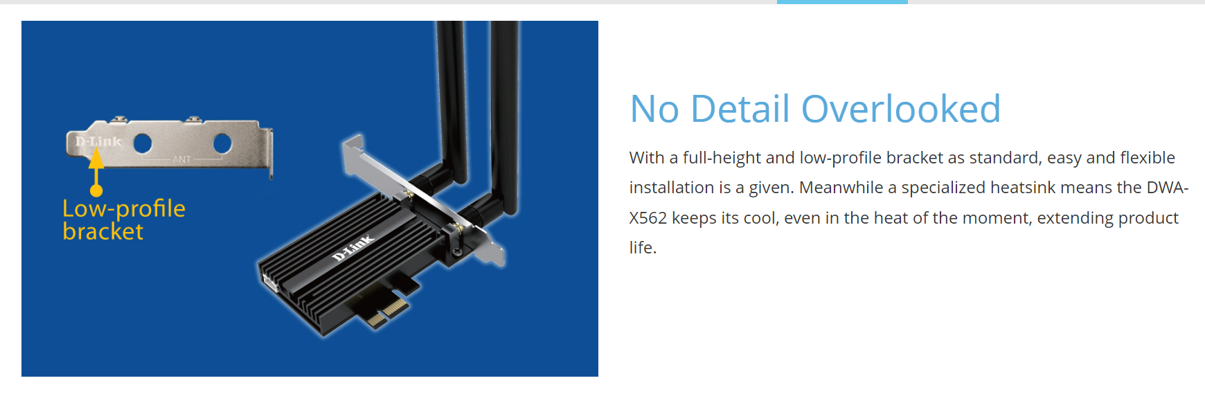 D-Link DWA-X562 WIFI 6 AX1800 PCle Wireless Adapter with Bluetooth 5.2 | Shopee Malaysia