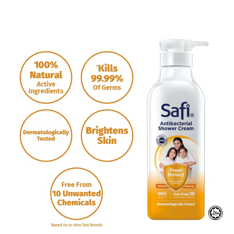 Safi Anti-Bacterial Shower Cream 975g Whitamin C Protect Complete ...