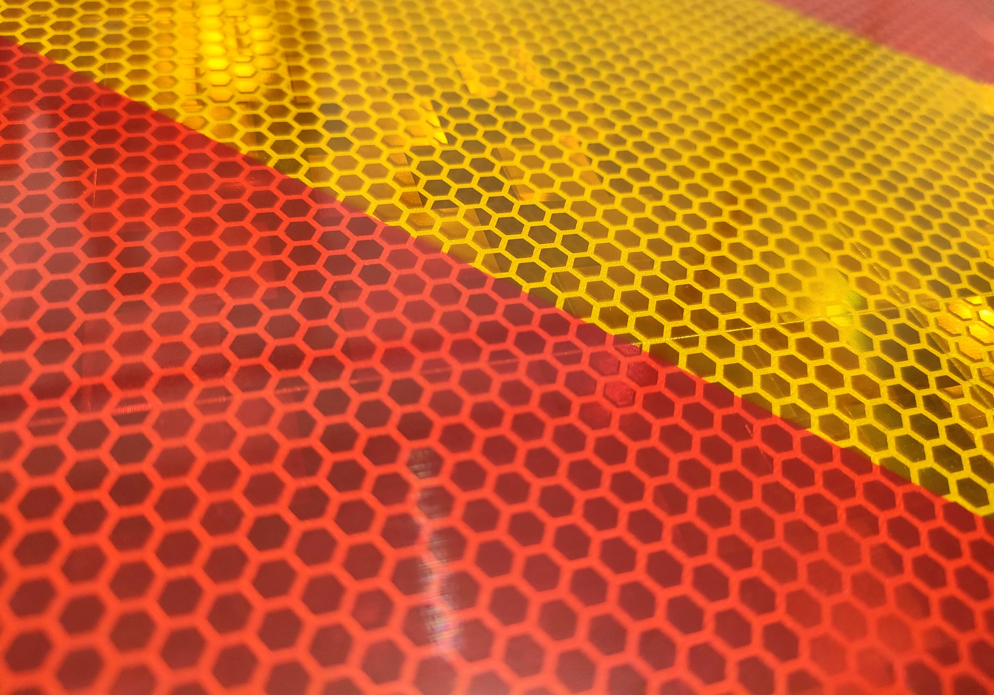 Reflective Plate Aluminum Reflection Sign Yellow Red Sign Aluminum ...