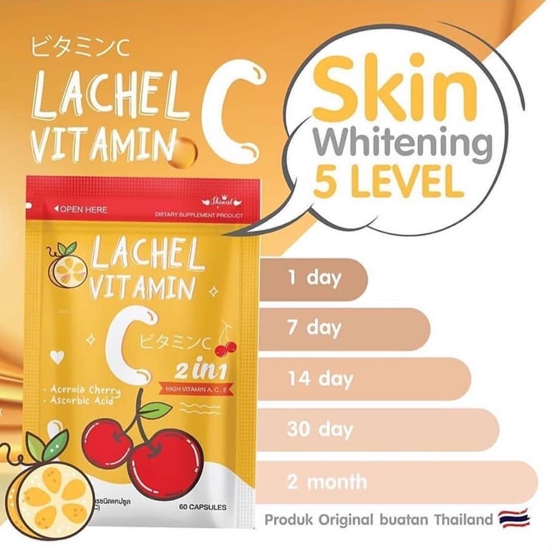 LACHEL VITAMIN C 2in1 1pack 60capsules | Shopee Malaysia