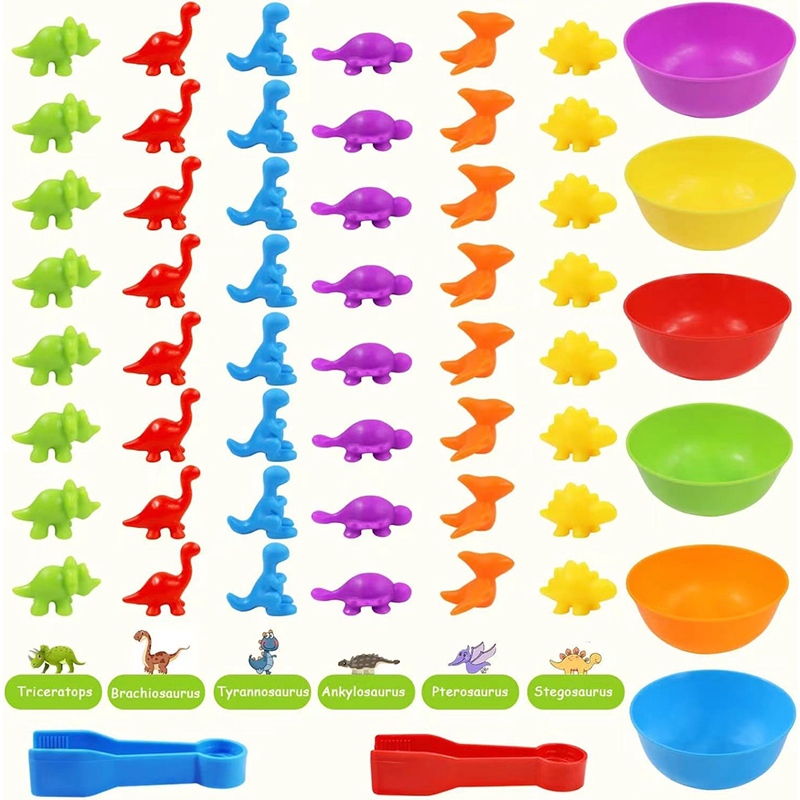 Kid Montessori Toy Rainbow Matching Game Animal Cognition Rainbow Color ...