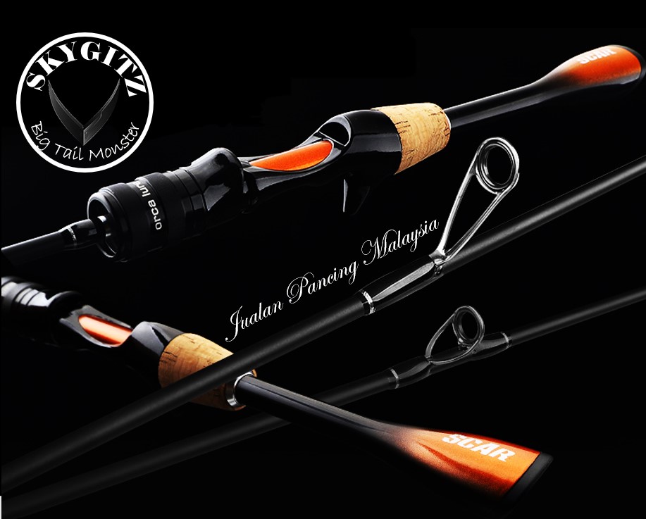 SKYGITZ MALAYSIA SCAR UL XTREME Ultralight spinning casting ROD ...