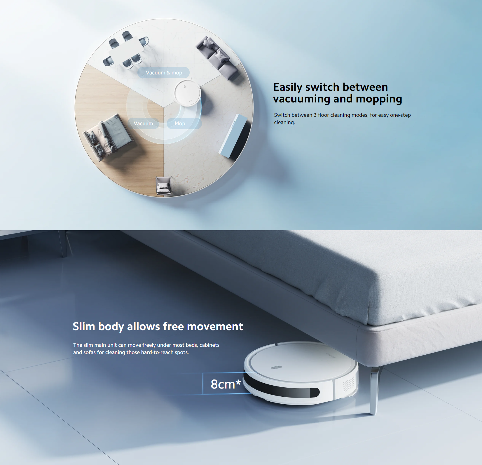 Xiaomi Robot Vacuum E10 (B112) 4000Pa Powerful Suction Vacuuming ...