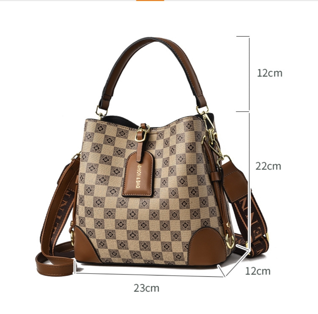 Beg Baldi Berpanel Luxury Bag Beg Bahu Wanita Women Handbag Bucket Bag ...
