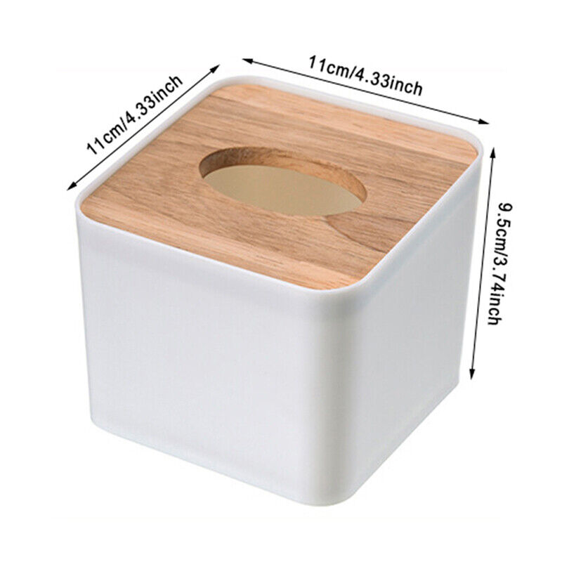 Muji Style Tissue Box With Bamboo Cover With Phone Holder Tissue ...