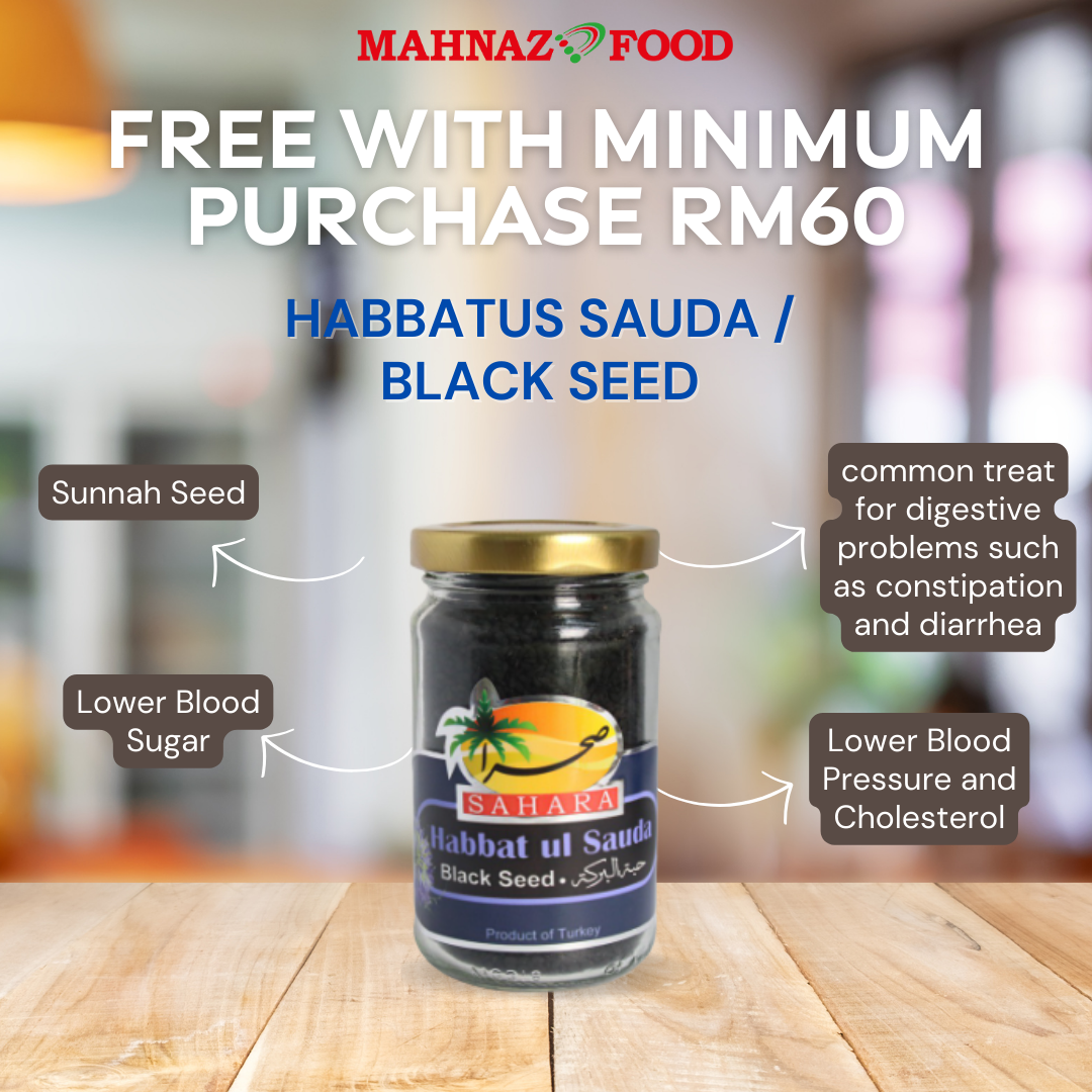 MAHNAZ FOOD Sahara Black Seed/Habbatus Sauda (100g) [Free Gift Not For ...