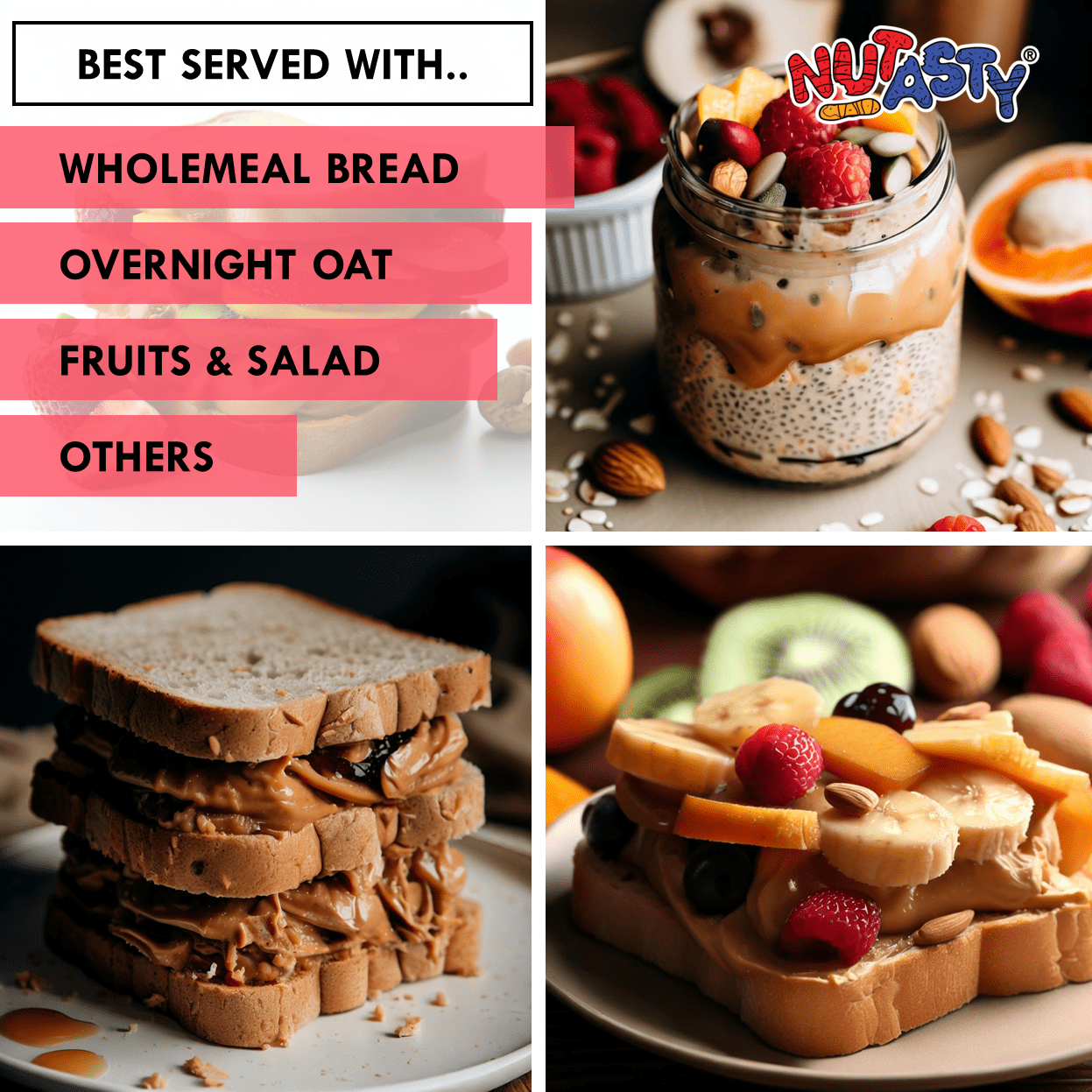 NUTASTY PEANUT BUTTER NO SUGAR COOKIES CRUNCH MENTEGA KACANG TANPA GULA ...