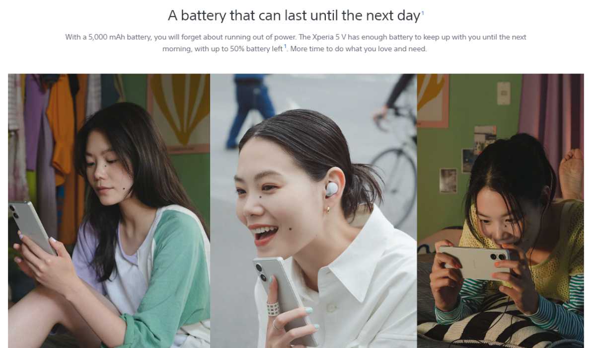 Sony Xperia 5 V 8GB+256GB - 1 Year Warranty | Compact and Sleek Design ...