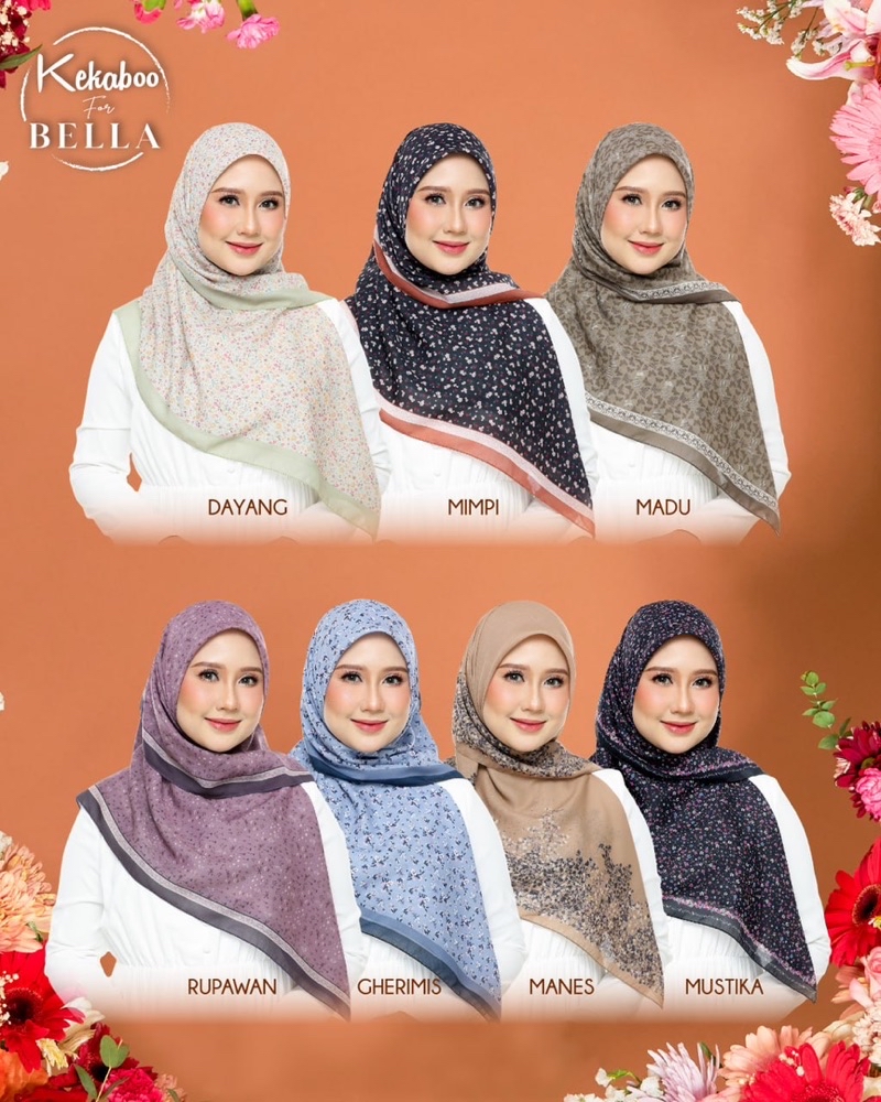 KEKABOO Special Edition - Kekaboo for Bella (Free Brooch) Tudung Bawal ...