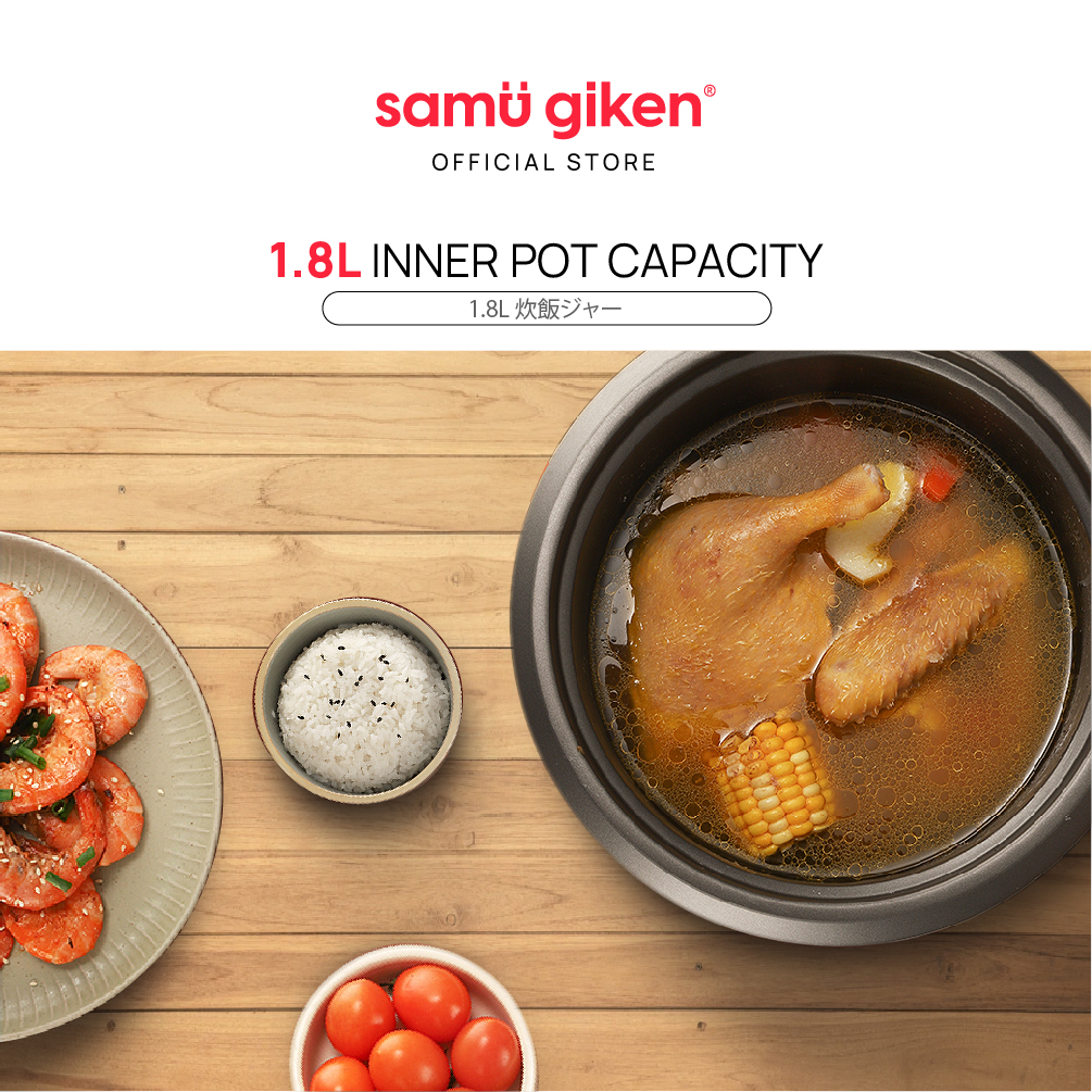Samu Giken Rice Cooker(Steam Cage)1.8L | Periuk Nasi Elektrik(Rak ...
