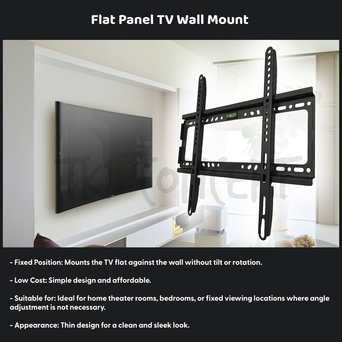 Braket Tv Dinding 14 - 42 / 26 - 63 / 32 - 75 Inch Breket TV Bracket ...