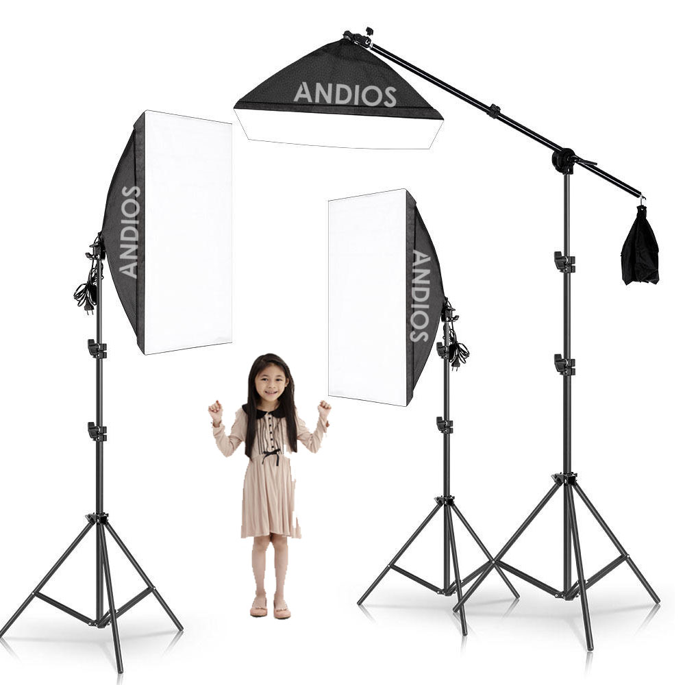 Pro Softbox Lighting Studio Light Photography Kit Camera Video Stand ...