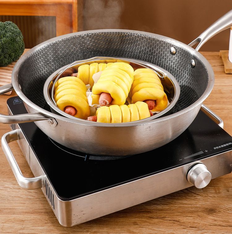 Multi-purpose 304 stainless steel steaming plate with stand and heat ...