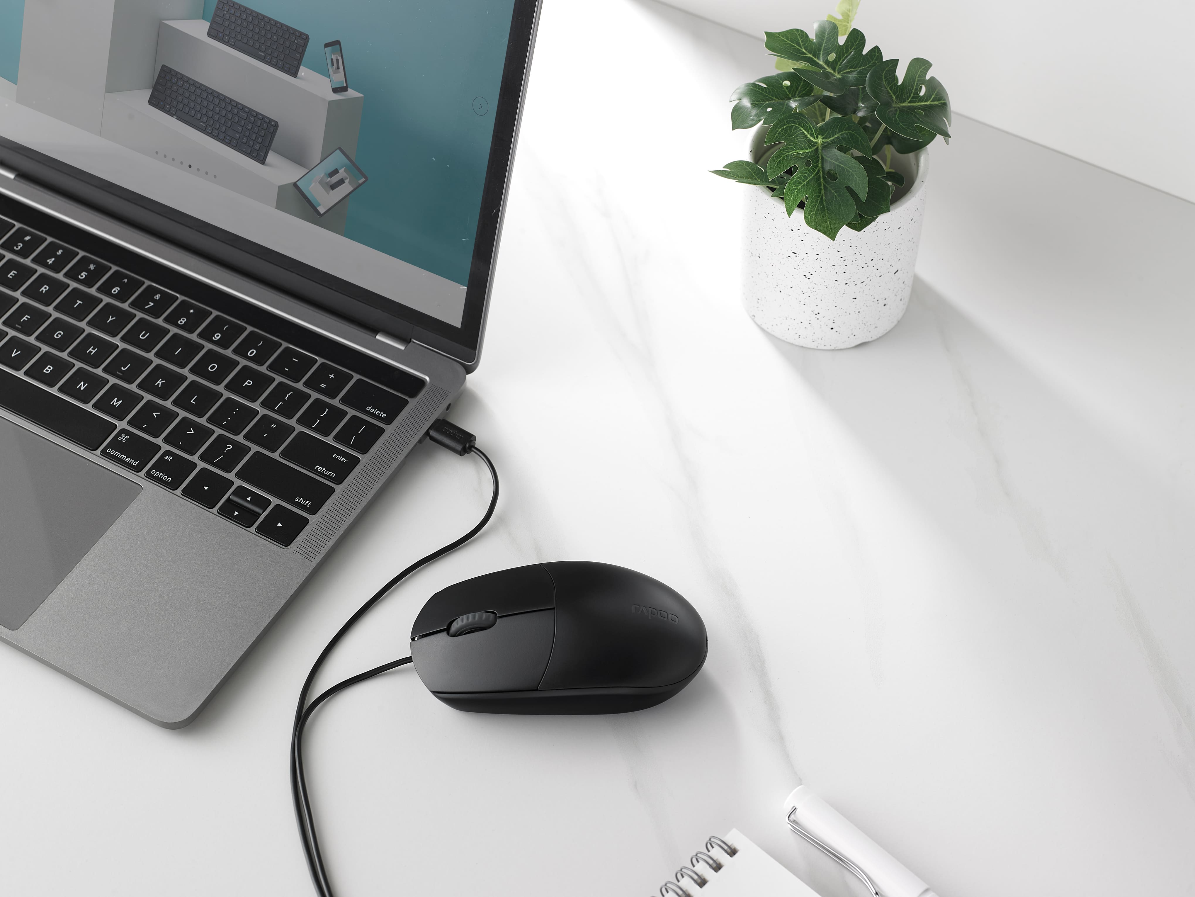 Rapoo N100C Type-C Wired Optical 1000 DPI Mouse - 3 Years Warranty ...