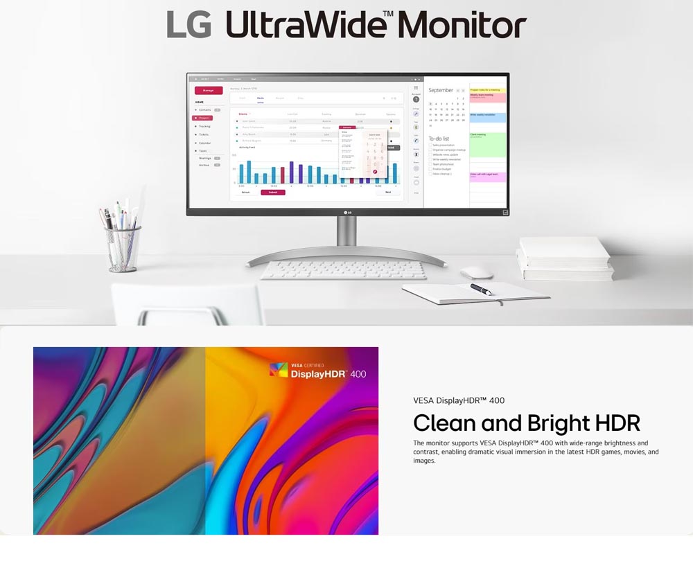 LG 34WQ650-W / 34WK650 34" ULTRAWIDE FHD GAMING MONITOR ( IPS /100Hz ...