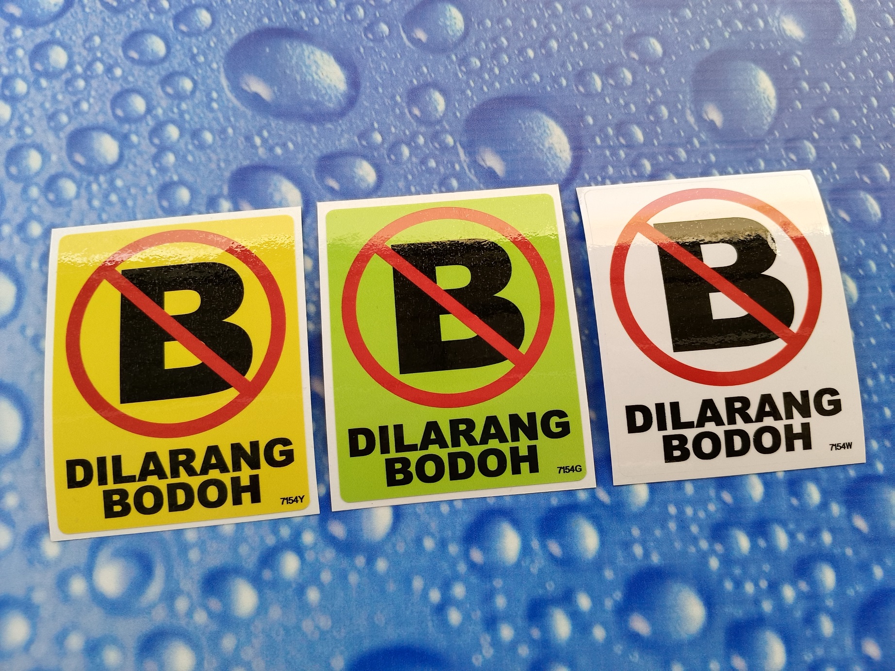 Dilarang Bodoh Sticker Decal Motor*7154 | Shopee Malaysia