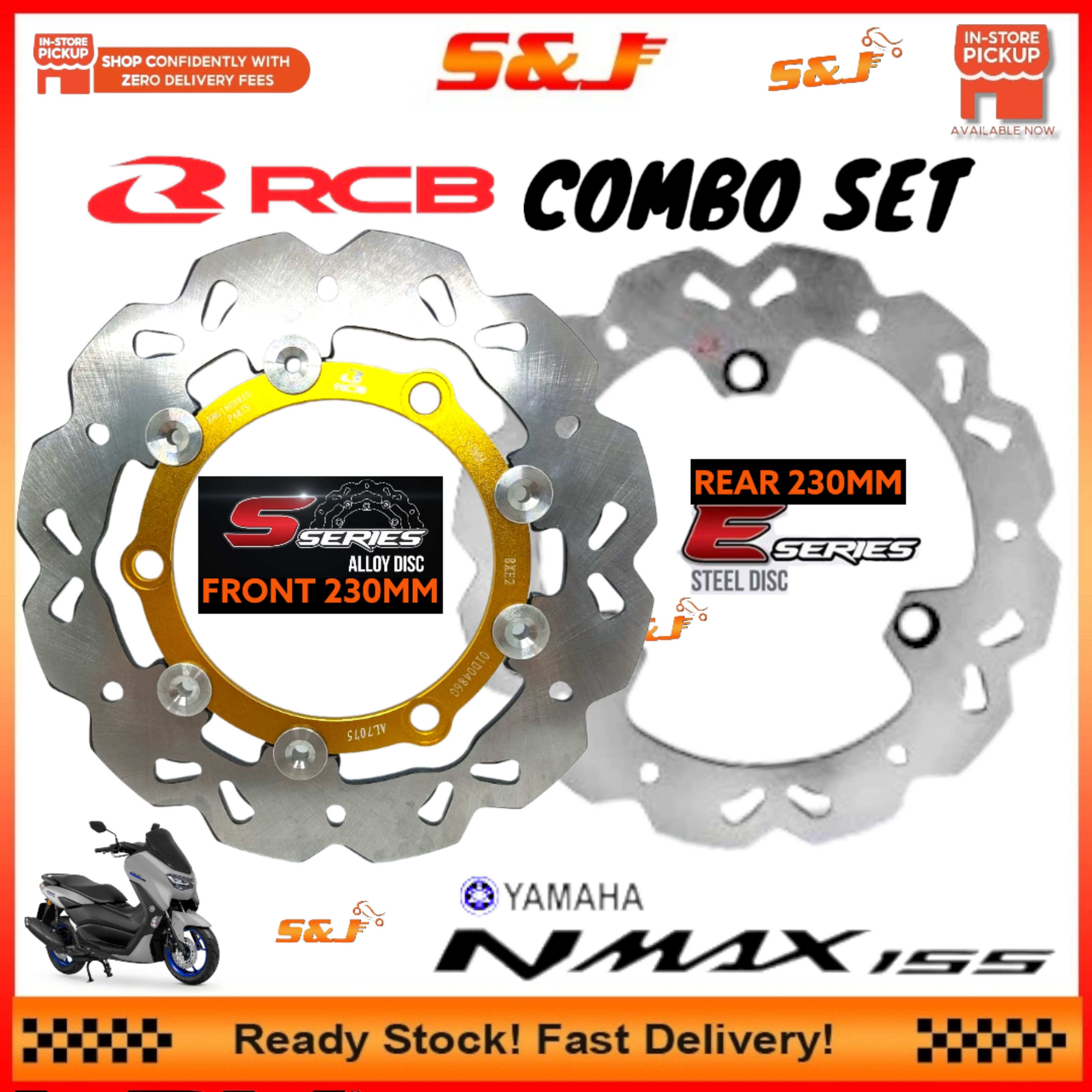 RCB S SERIES NMAX NMAX155 V1V2 DISC PLATE 230 MM BRAKE DISK FRONT REAR ...