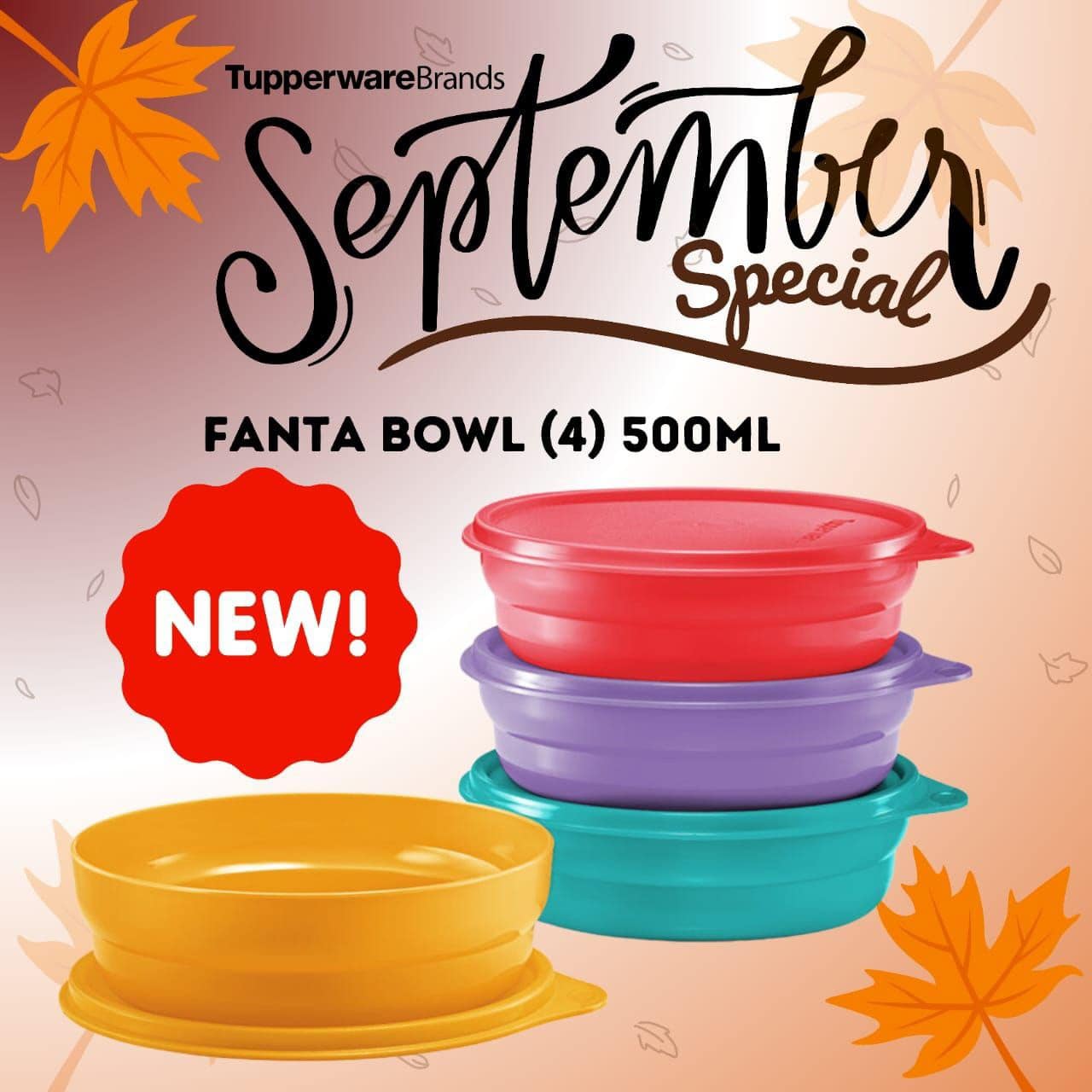 Tupperware Fanta Bowl 500ml Colourful bowls (cereal bowls) Modular ...