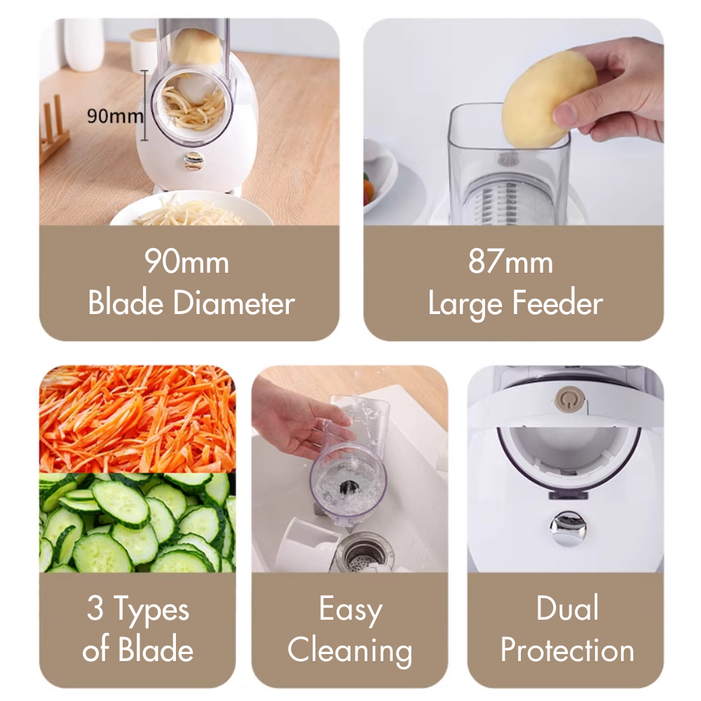 Multifunction Electric Slicer Cutter Machine Rechargeable Vegetable ...